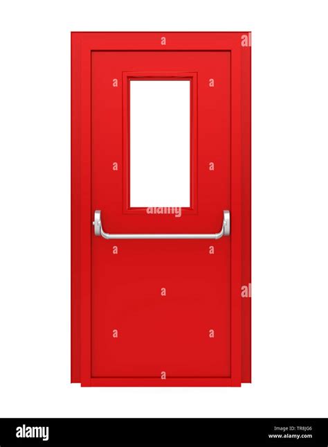 Emergency Exit Door Isolated Stock Photo Alamy