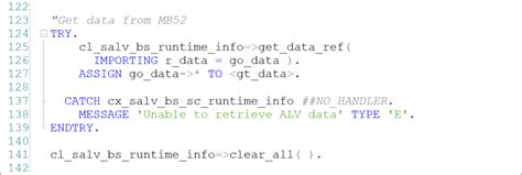 Get ALV Output Into Internal Table MB52 ABAPMEMO