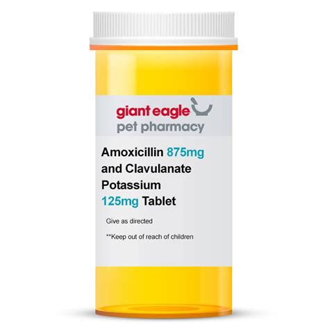 Amoxicillin 875 Mg And Clavulanate Potassium 125 Mg Tablet Giant