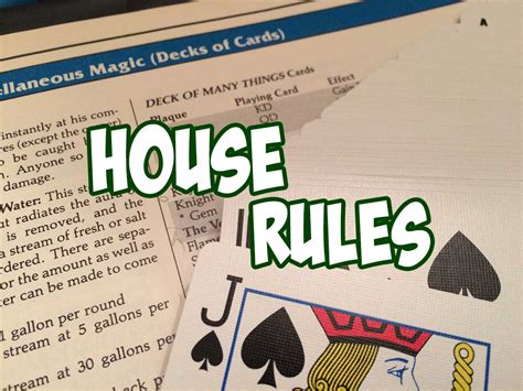 House Rules In Your Role Playing Games Runeworks Games
