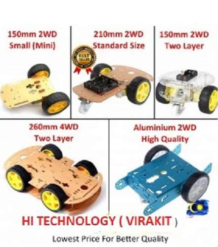 Arduino 2wd 4wd Acrylic Aluminium Single Smart Robotics Car Chassis