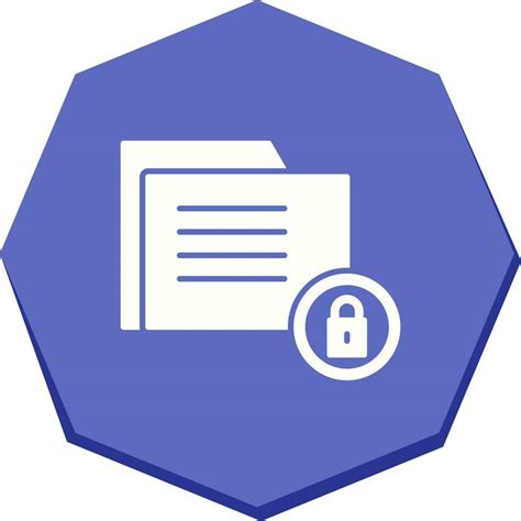 Document Lock Vector Icon Vector Art At Vecteezy