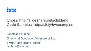 Box Authentication Types PPT