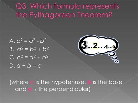 Quiz Pythagoras Theorem