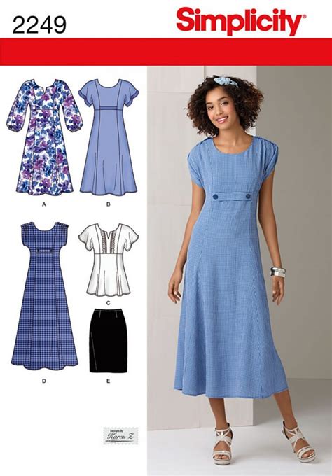 Discontinued Simplicity Sewing Pattern 2249 Aa Misses And Plus Size