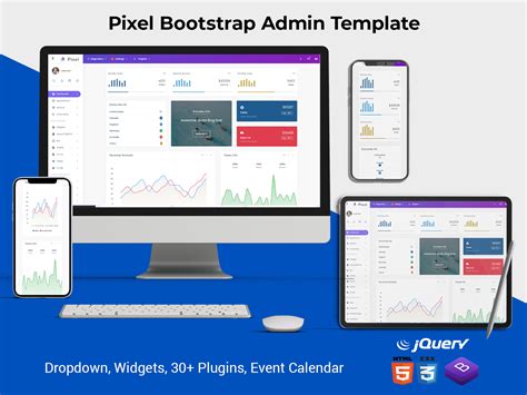 Bootstrap Admin Dashboard With Responsive Web Application Kit Pixel