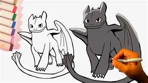 How To Draw TOOTHLESS From HOW TO TRAIN YOUR DRAGON In How Train