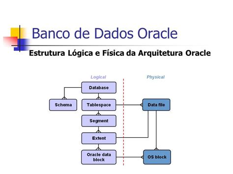 banco de dados oracle estruturas físicas e lógicas