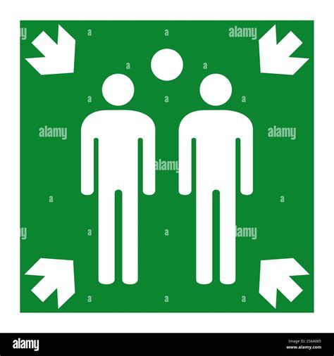 Assembly Point Symbol Isolate On White Background Vector Illustration Eps 10 Stock Vector Image