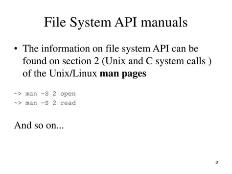 Ppt Unix File System Api Powerpoint Presentation Free Download Id