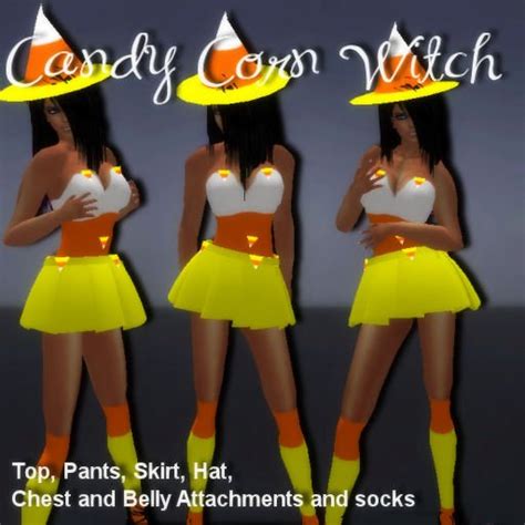 Second Life Marketplace Candy Corn Witch Boxed
