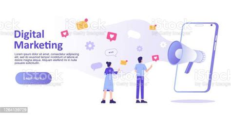 웹 배너 및 웹 사이트를 위한 디지털 마케팅 개념 온라인 소셜 미디어 마케팅 전략 친구 광고를 참조하십시오 방문 페이지