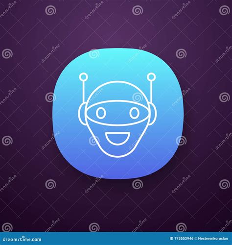 Chatbot App Icon Stock Vector Illustration Of Click 175553946