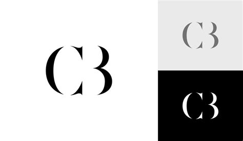 Letter Cb Or Initial Cb Monogram Logo Design Vector 22415594 Vector Art