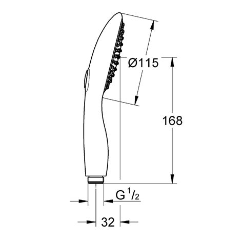Sen Tắm Nóng Lạnh Treo Tường Grohe 27671000