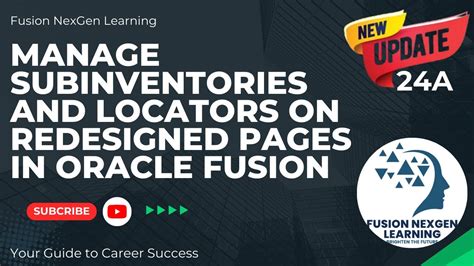 manage subinventories and locators in oracle fusion from inventory