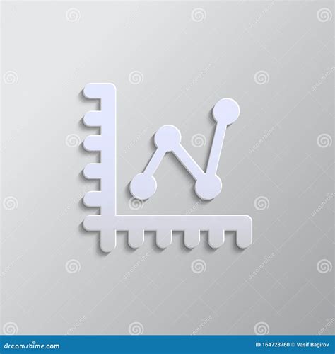 Database Server Line Chart Paper Style Icon Paper Style Vector Icon
