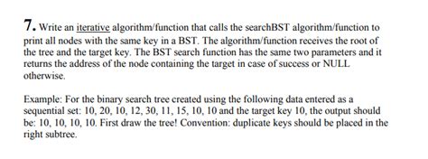 Solved 7 Write An Iterative Algorithmfunction That Calls