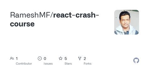 GitHub RameshMF React Crash Course