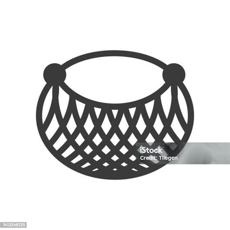 흰색 배경에 고립 된 낚시 그물 선 아이콘 벡터 일러스트레이션 그물망에 대한 스톡 벡터 아트 및 기타 이미지 그물망 낚시