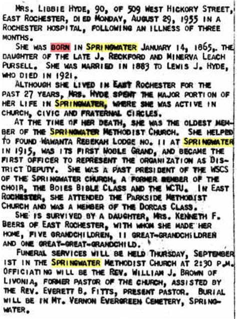 Libby Purcell Hyde 1865 1955 Find A Grave Memorial