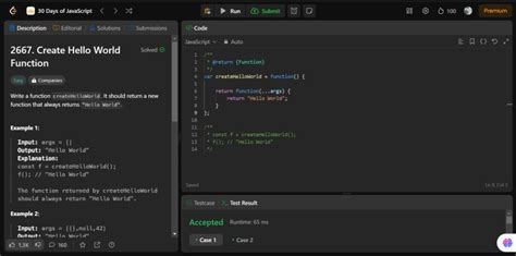 Gautam Dawar On Linkedin Day1 Leetcode Javascript 30daysofcode