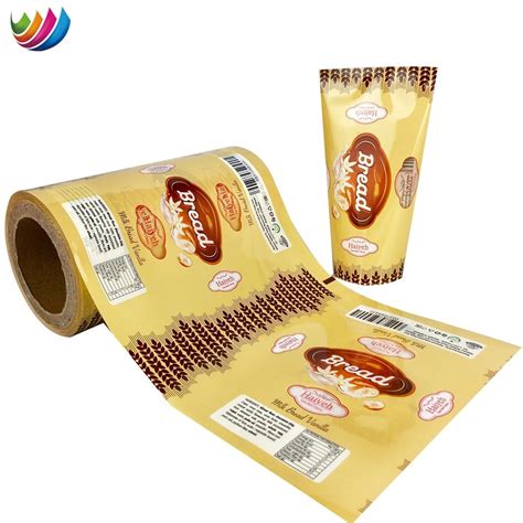 Custom Foil Plastic Packaging Bread Package Bopp Roll Film For Milk Bread Cake Packaging Film