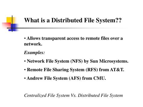 PPT Distributed File Systems PowerPoint Presentation Free Download ID 1712049