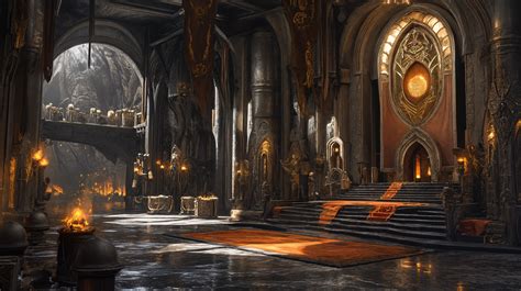 Dwarven Royal Hall 4k Ultra Hd Fantasy Wallpaper By Robokoboto