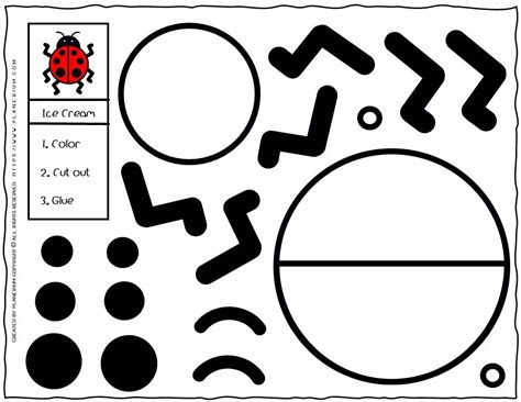 Ladybug Template Cut Outs