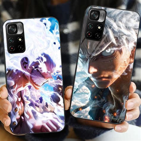 One Piece Luffy 01 Glass Phone Case For Poco F3 F4 F5 M3 M4 M5 M6 4g X3