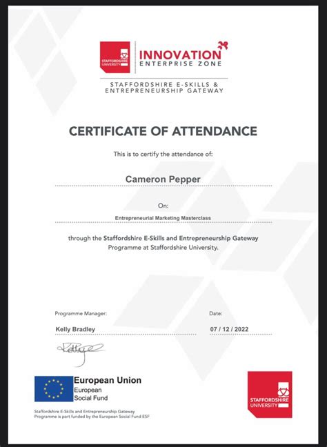 Cameron Pepper On Linkedin I Had The Pleasure Of Attending Staffordshire Universitys