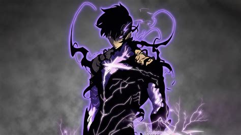 1875d Sung Jinwoo Solo Leveling Anime 4k Wallpaper Pc Desktop