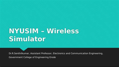 PDF NYUSIM Wireless Simulator