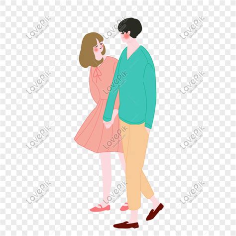 그림을 들고 커플 손을 잡고 Png 무료 자료 Png 일러스트 무료 다운로드 Lovepik