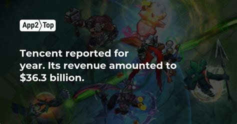 Tencent Reported For The Year Its Revenue Was 36 3 Billion App2top