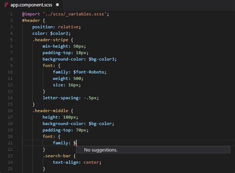 Visual Studio Code Angular SASS Intellisense VsCode Stack Overflow