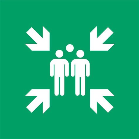 Evacuation Assembly Point E007 Floor Sign Easy Marking Evacuation Assembly Point E007 Floor Sign Easy Marking