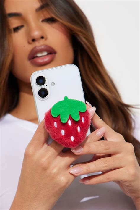 Strawberry Pop Socket Red Combo Fashion Nova