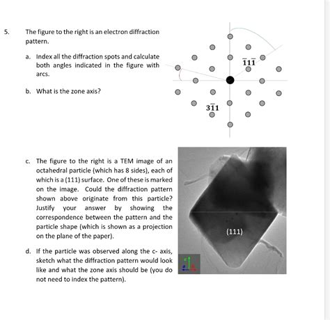 [solved] The Figure To The Right Is An Electron Diffraction