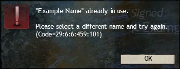 Common Error Codes Guild Wars Support
