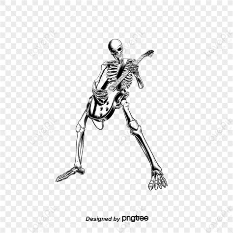 해골 일러스트 전기 같은 그린 기타 Png 일러스트 무료 다운로드 Lovepik