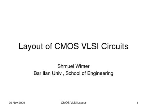ppt simplified layout of cmos vlsi circuits comprehensive guide