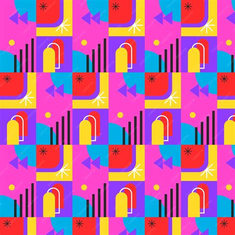 Free Vector Flat Design Color Blocking Pattern
