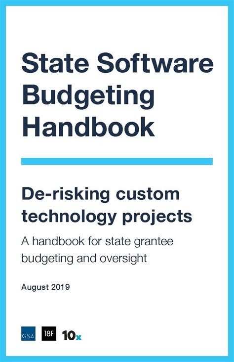 State Software Budgeting Handbook Opencommons