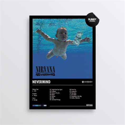 Nirvana Nevermind Album Cover Poster Sunny Designs Posters