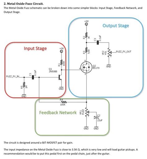 Metal Oxide Fuzz Mosfet Fuzz Face Circuit Diagram