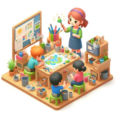 Niños Que Crean Arte Con Materiales Reciclados Taller Que Hace Hincapié