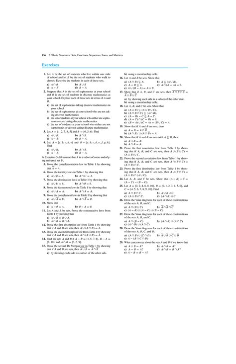Exercises Sets Operation 136 2 Basic Structures Sets Functions Sequences Sums And