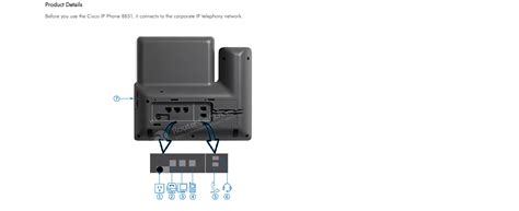 Cisco 8851 Ip Phone 5 Wvga Color Display 4 Programmable Line Keys Full Duplex Speakerphone